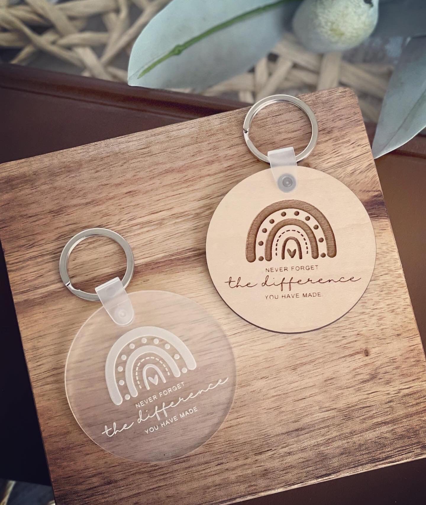 Never Forget the Difference You Have Made, Personalized Keychain for ...