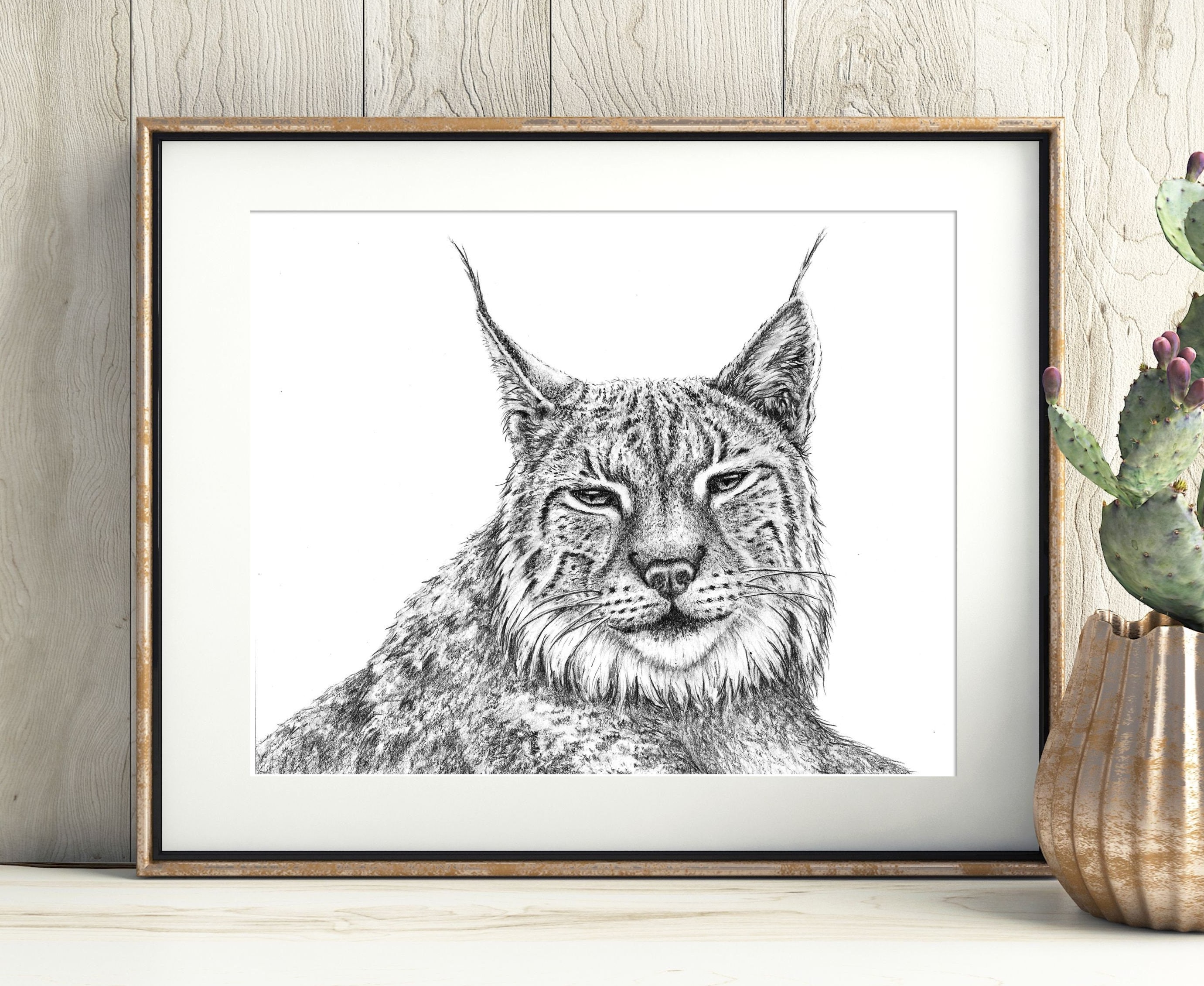 Lynxwildlifenature Printwesterncabin - Etsy