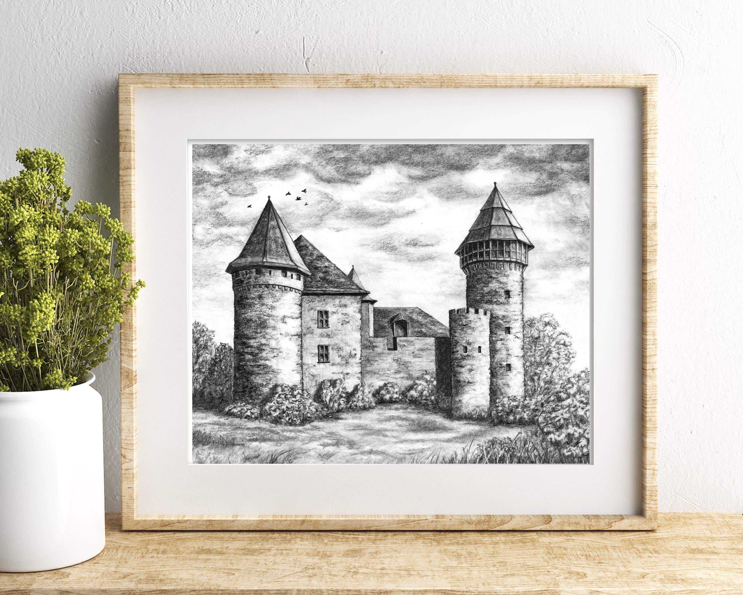 Medieval Castle Drawing