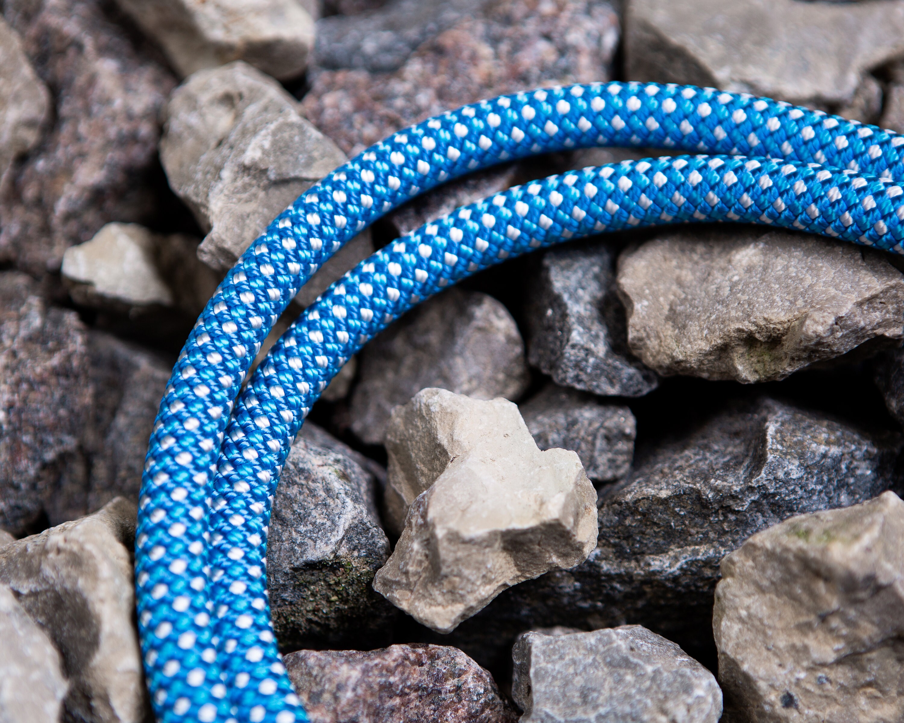 Double Rope Slip Collar / Light Blue Climbing Rope Collar / Handamade ...