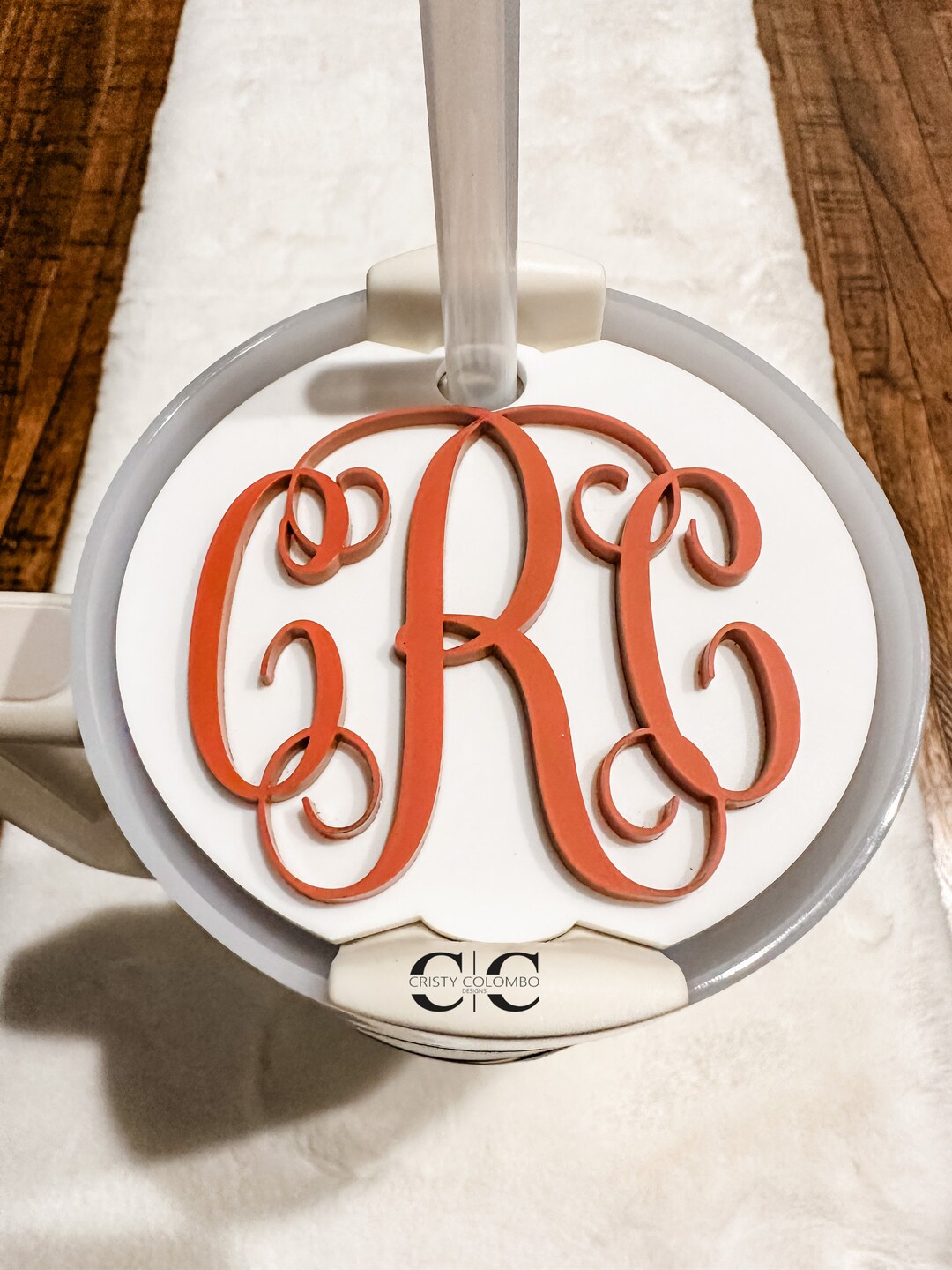 Monogram Stanley Name Plate | Stanley Cup Accessory | Acrylic Name Tag ...