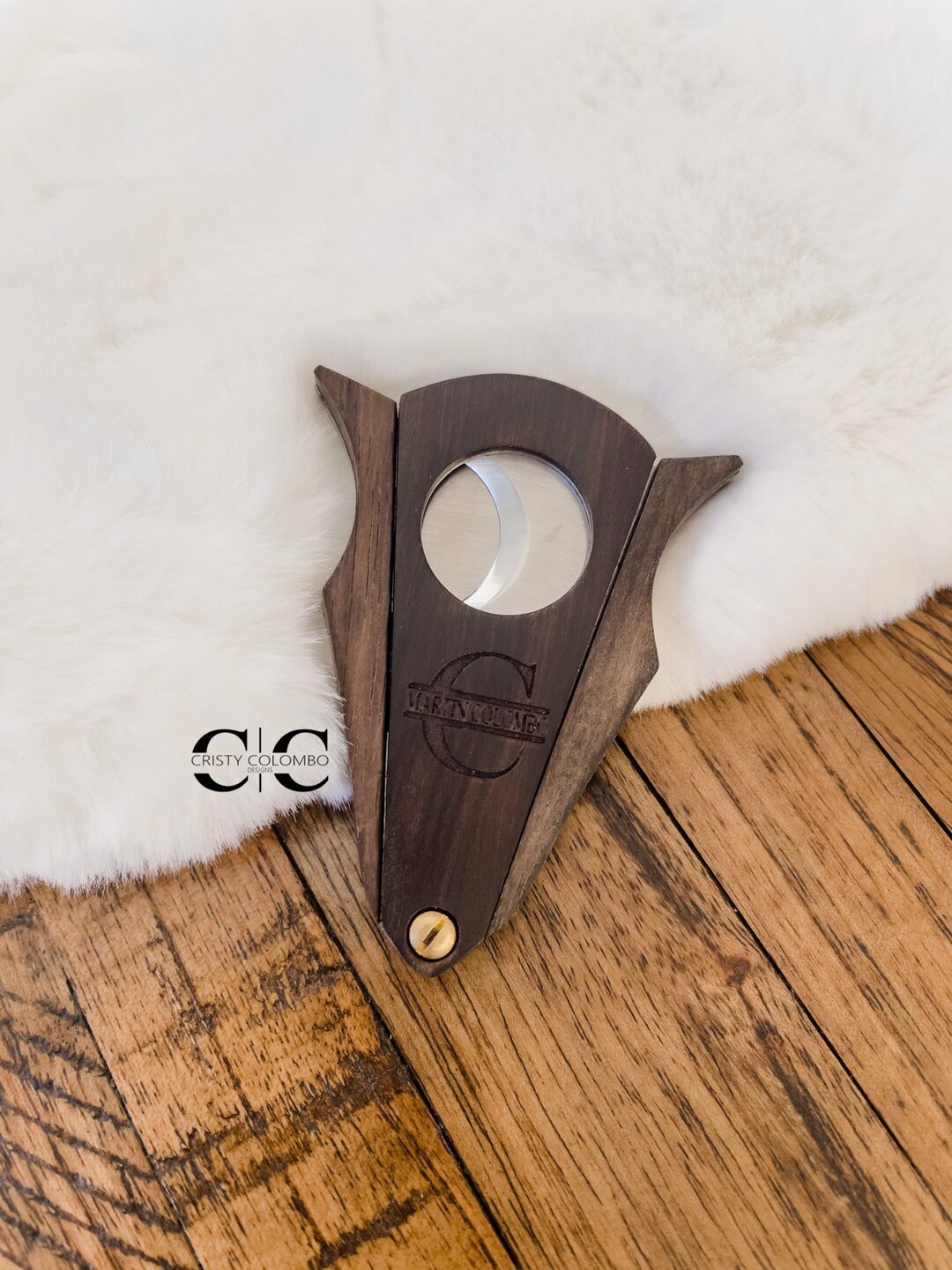 Engraved Wooden Cigar Cutter | Perfect Draw | Personalized Gift - Etsy