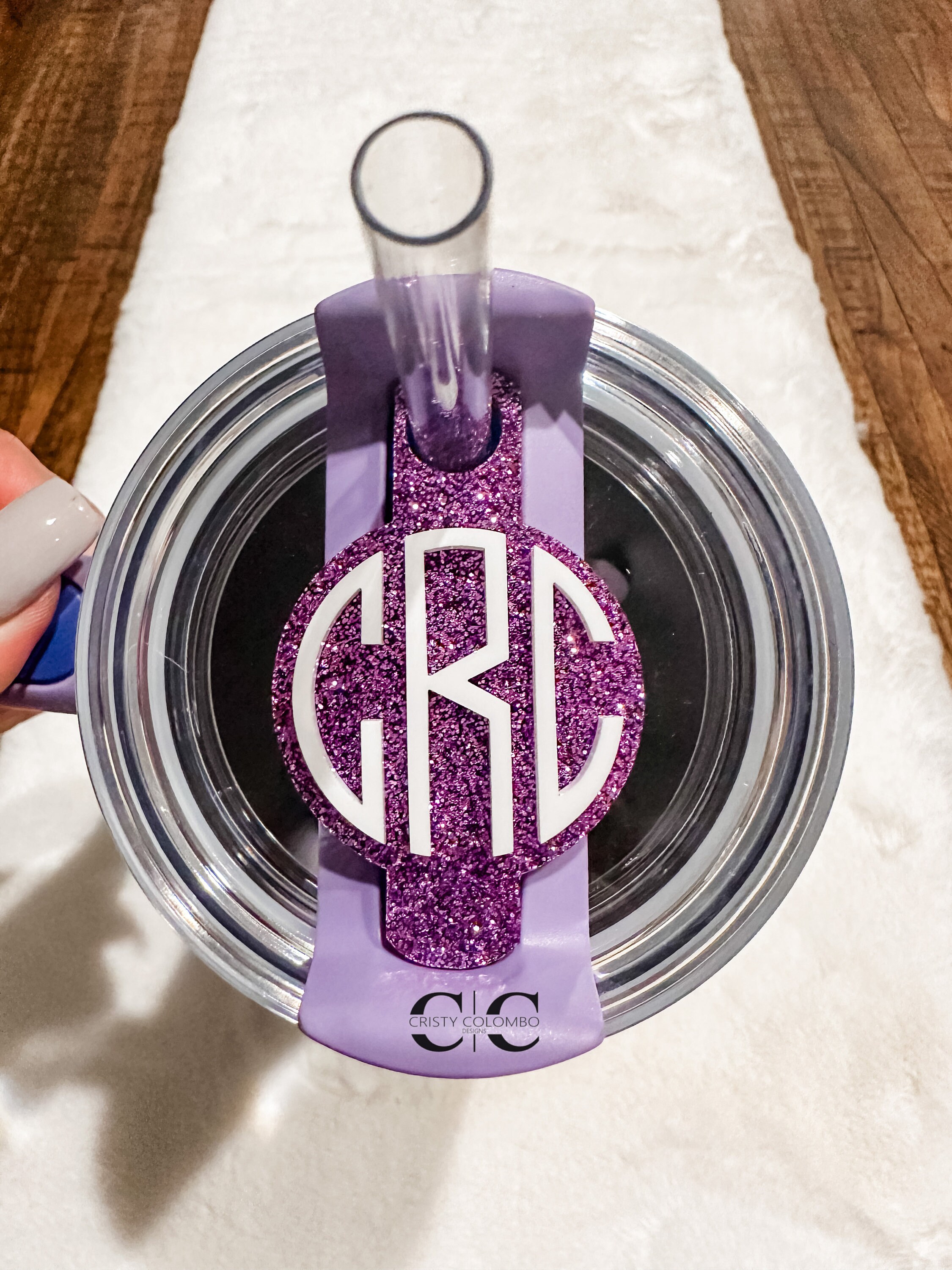 Monogram Stanley Name Plate Stanley Cup Accessory Acrylic Name Tag ...