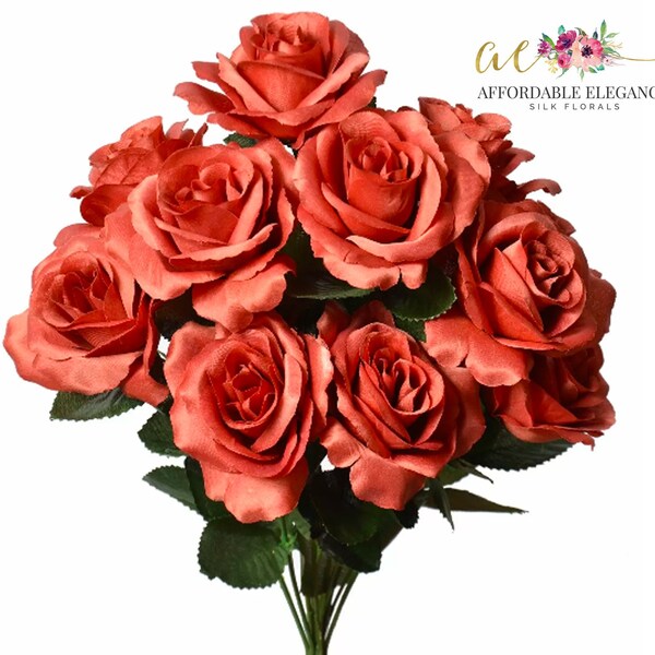 Burnt Orange Rose - Etsy