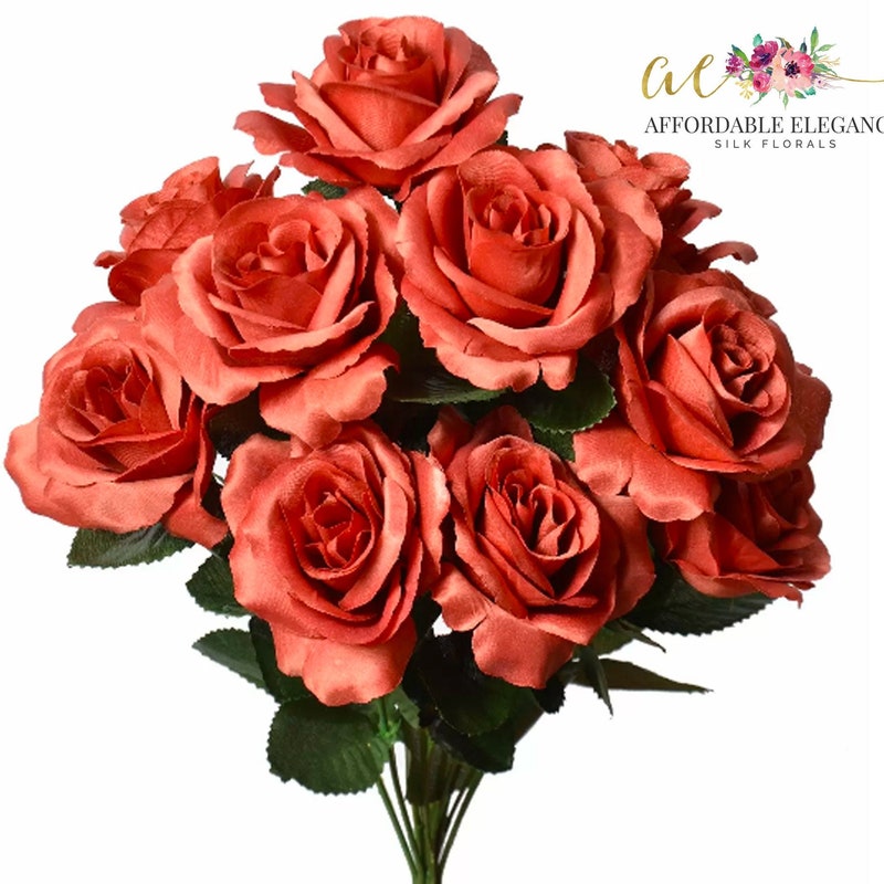 Burnt Orange Rose - Etsy