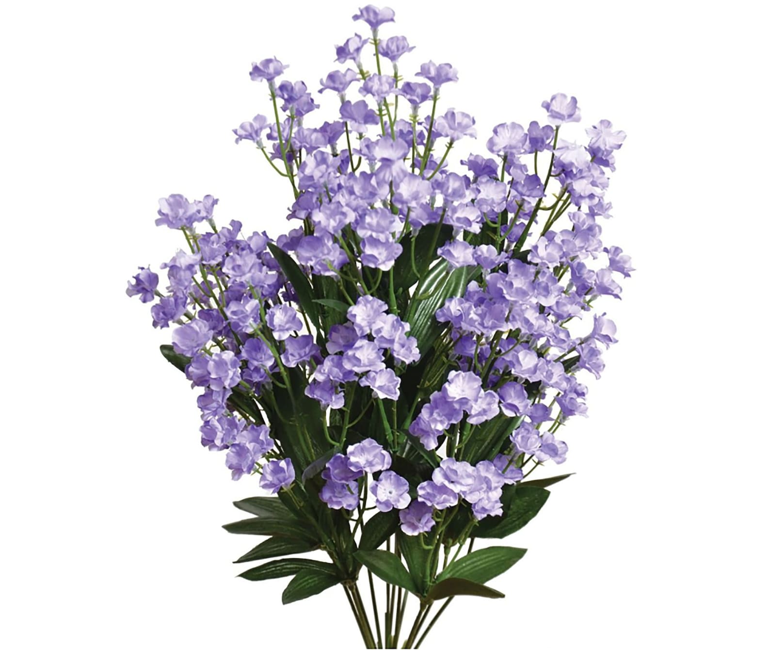 Lavender Baby's Breath, 18" Artificial Gypsophila, 11 Stems, Lilac Silk ...