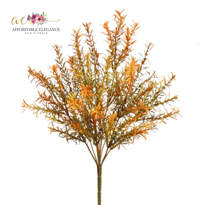 16 Faux Tea Leaf Bush Amber Green 9 Stems Artificial - Etsy