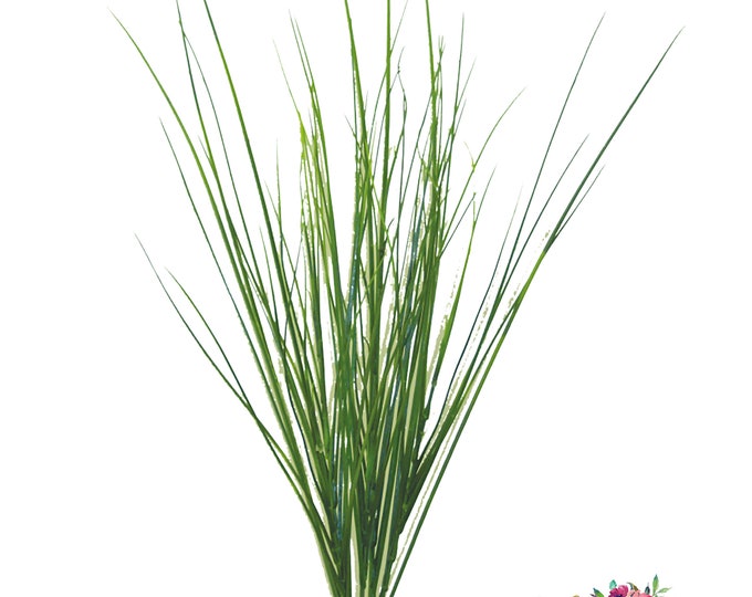 Faux Decorative Bear Grass, 20" Rush Grass Spray, Artificial Filler ...