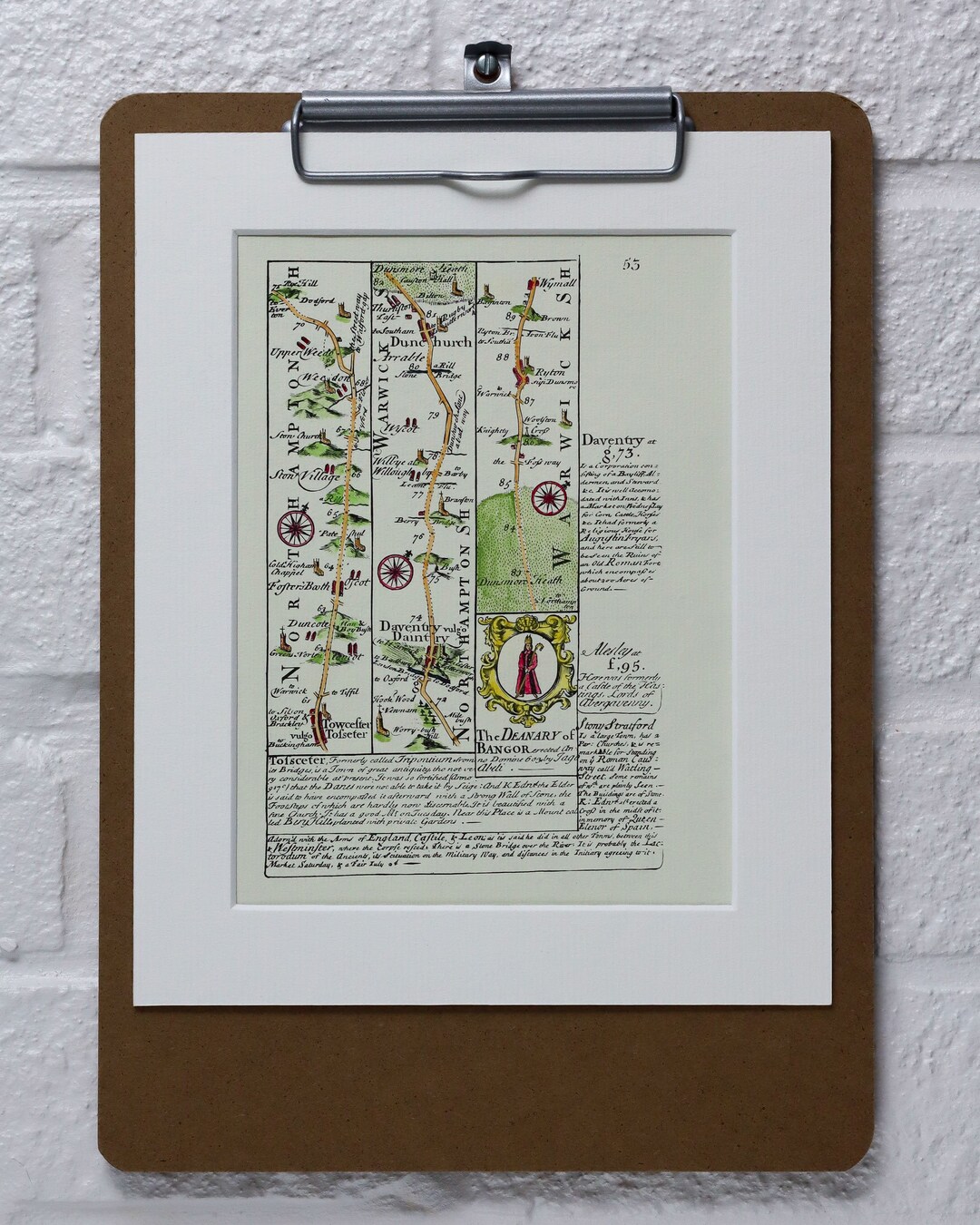 Map No 53 Towcester to Dunchurch - Etsy