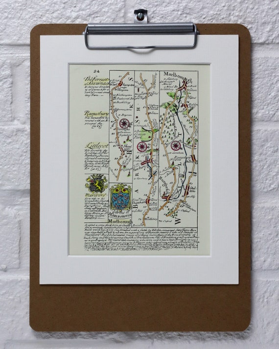 Map No. 24 Woolhampton to Marlborough | Etsy