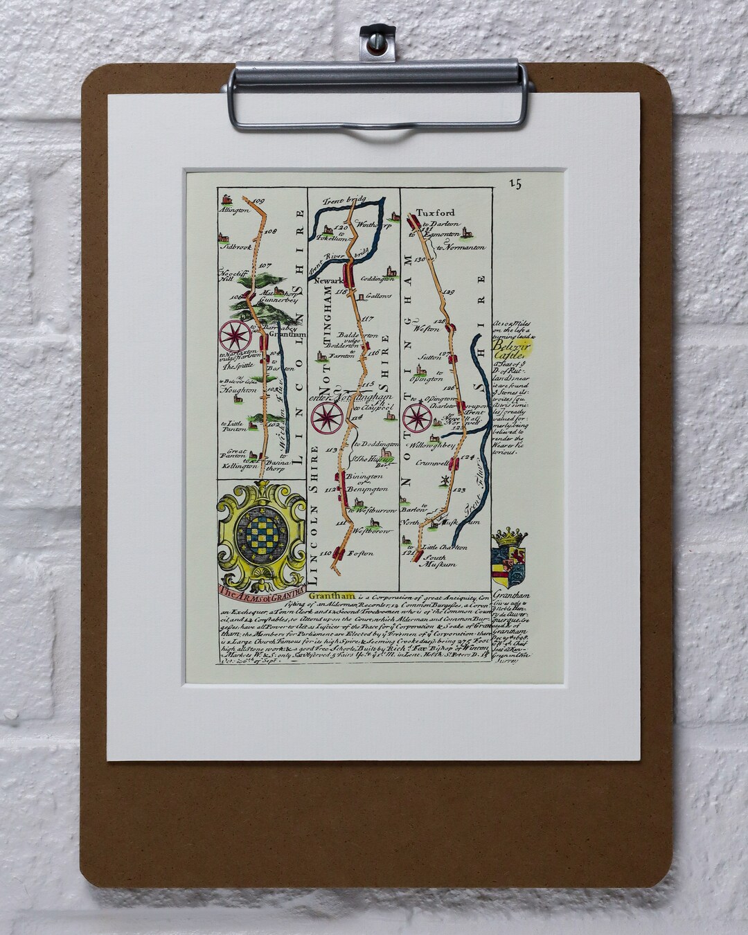 Map No 15 Grantham to Tuxford - Etsy