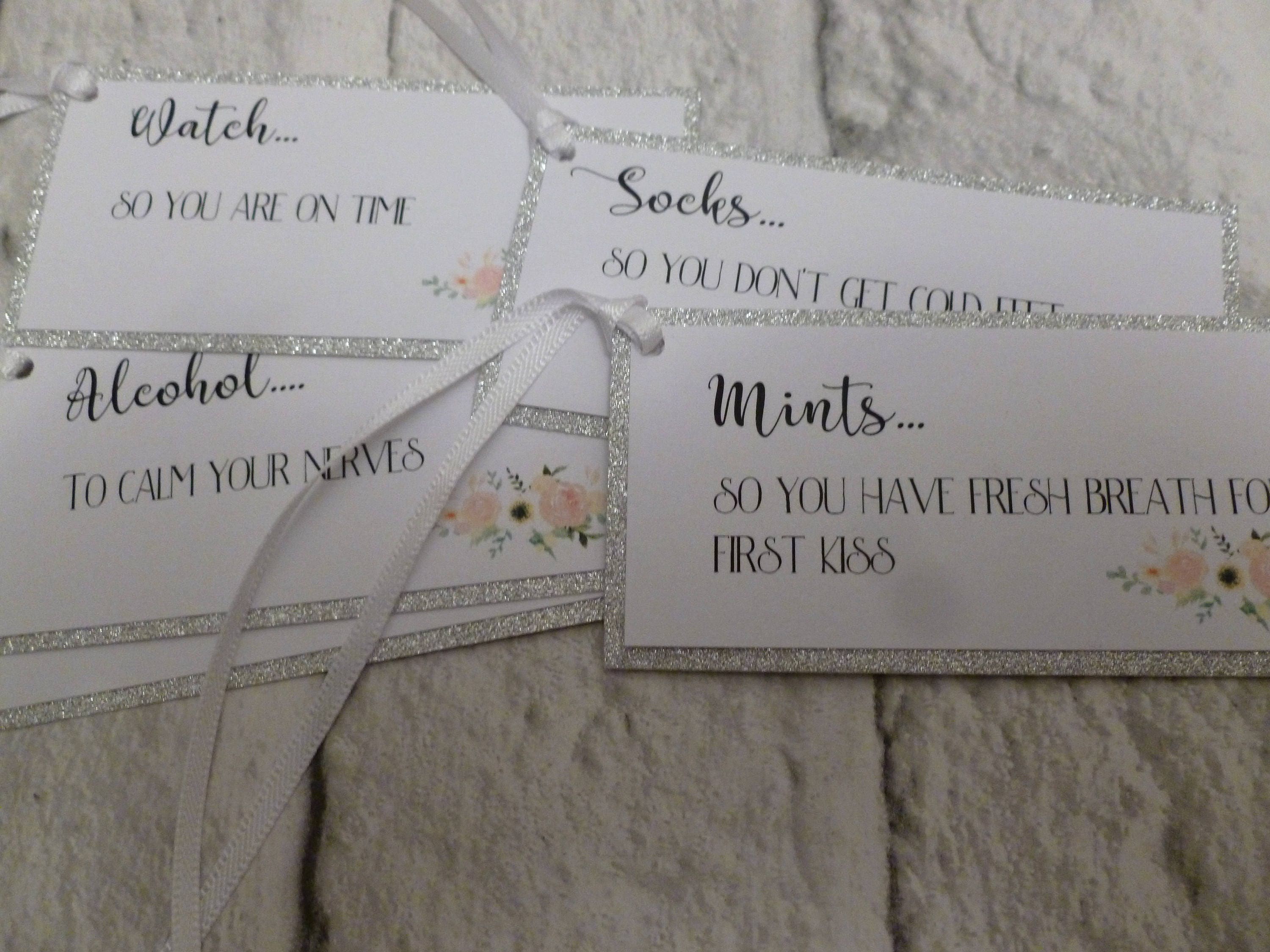 Groom Tags Gift Tags for Wedding Day Gifts for the Groom - Etsy UK