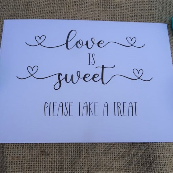 Sweets Sign - Etsy UK