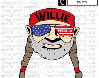 Willie nelson svg | Etsy