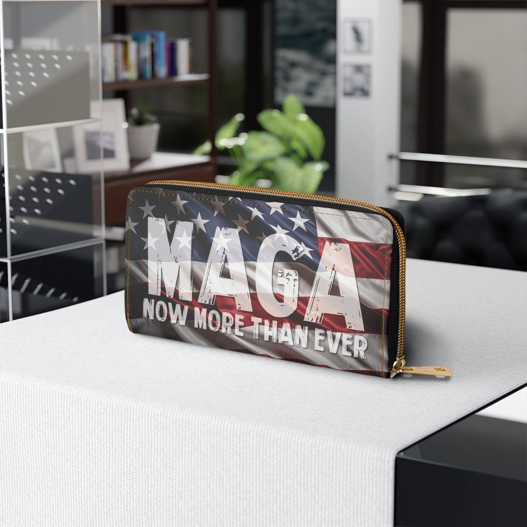 MAGA Trump 2024 Patriotic Red White Blue Zipper Wallet - Etsy