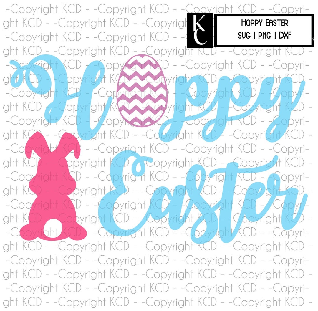 Hoppy Easter - SVG - DXF - Layered Cut File - Cricut - Silhouette - Etsy