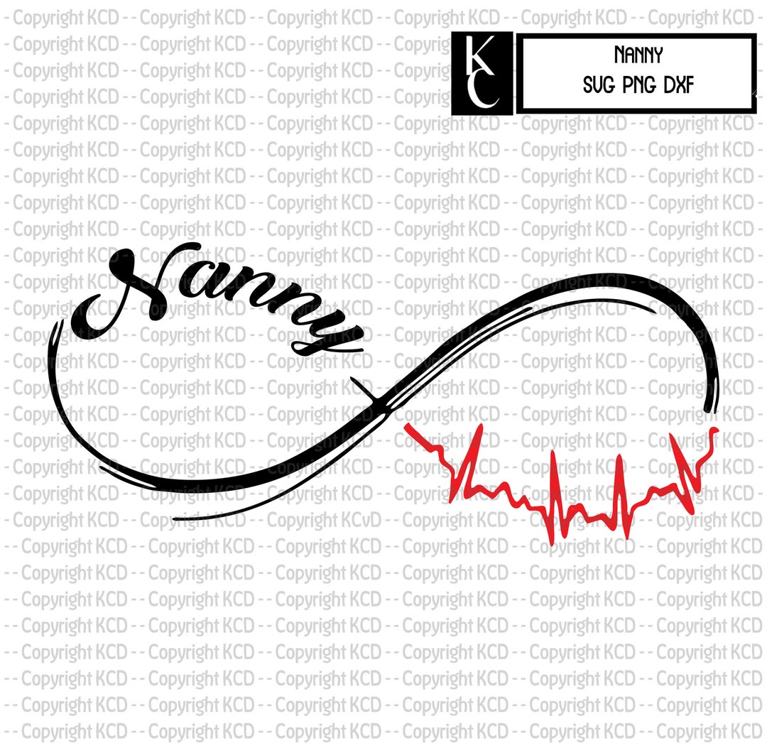 Nanny Infinity Symbol SVG DXF PNG - Etsy