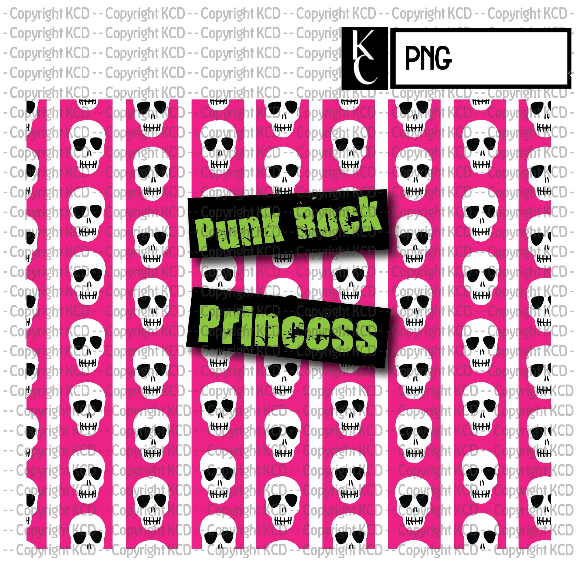 Punk Rock Princess Tumbler PNG - Etsy