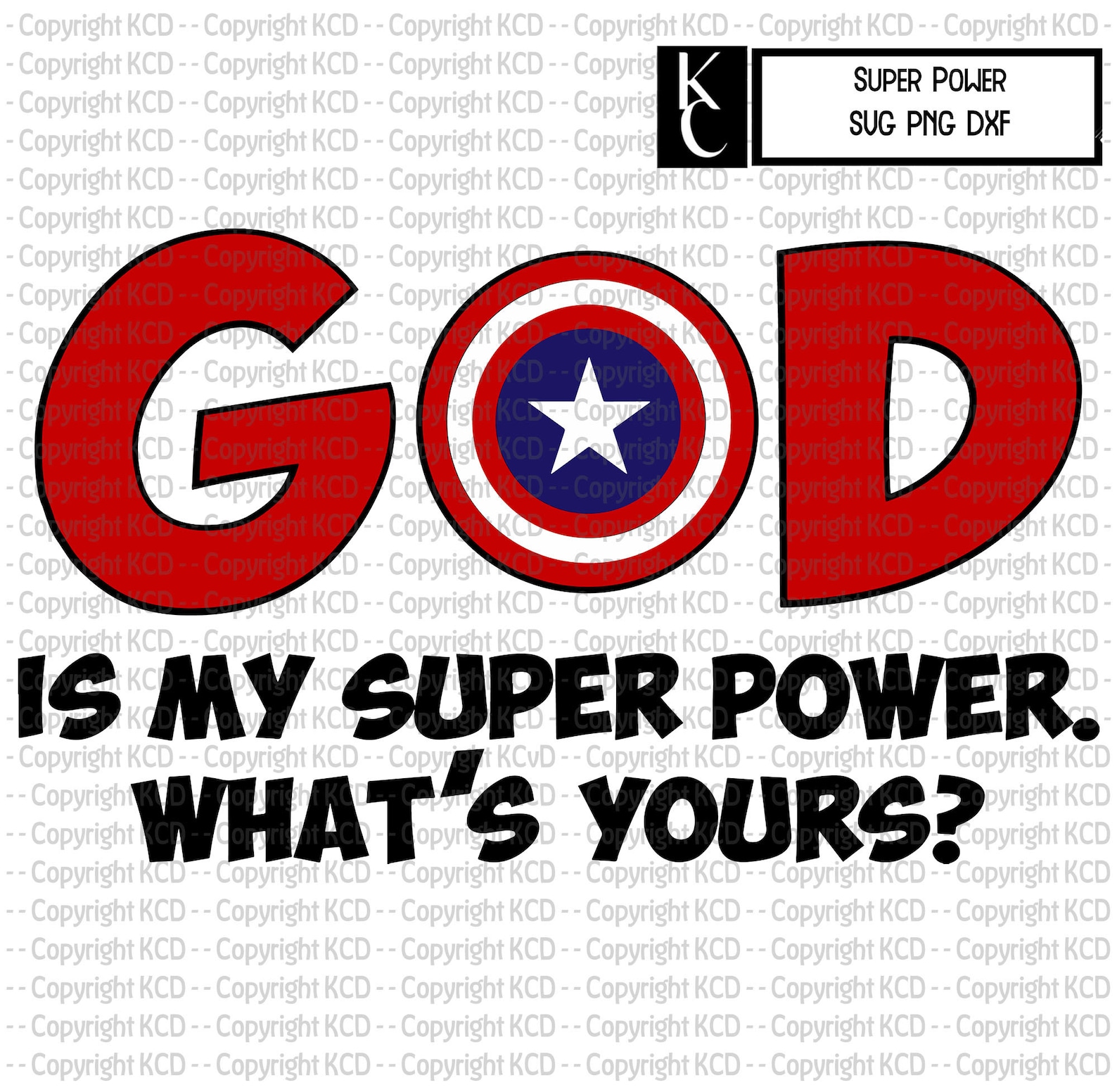 God is My Super Power What's Yours? SVG Cut File Sublimation PNG Cricut ...