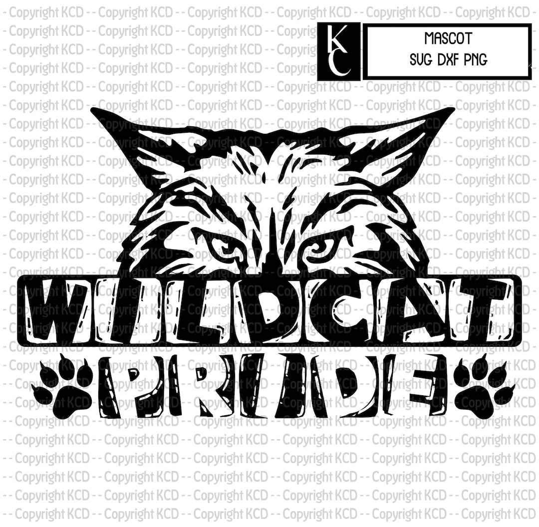 Wildcat Pride SVG DXF PNG - Etsy