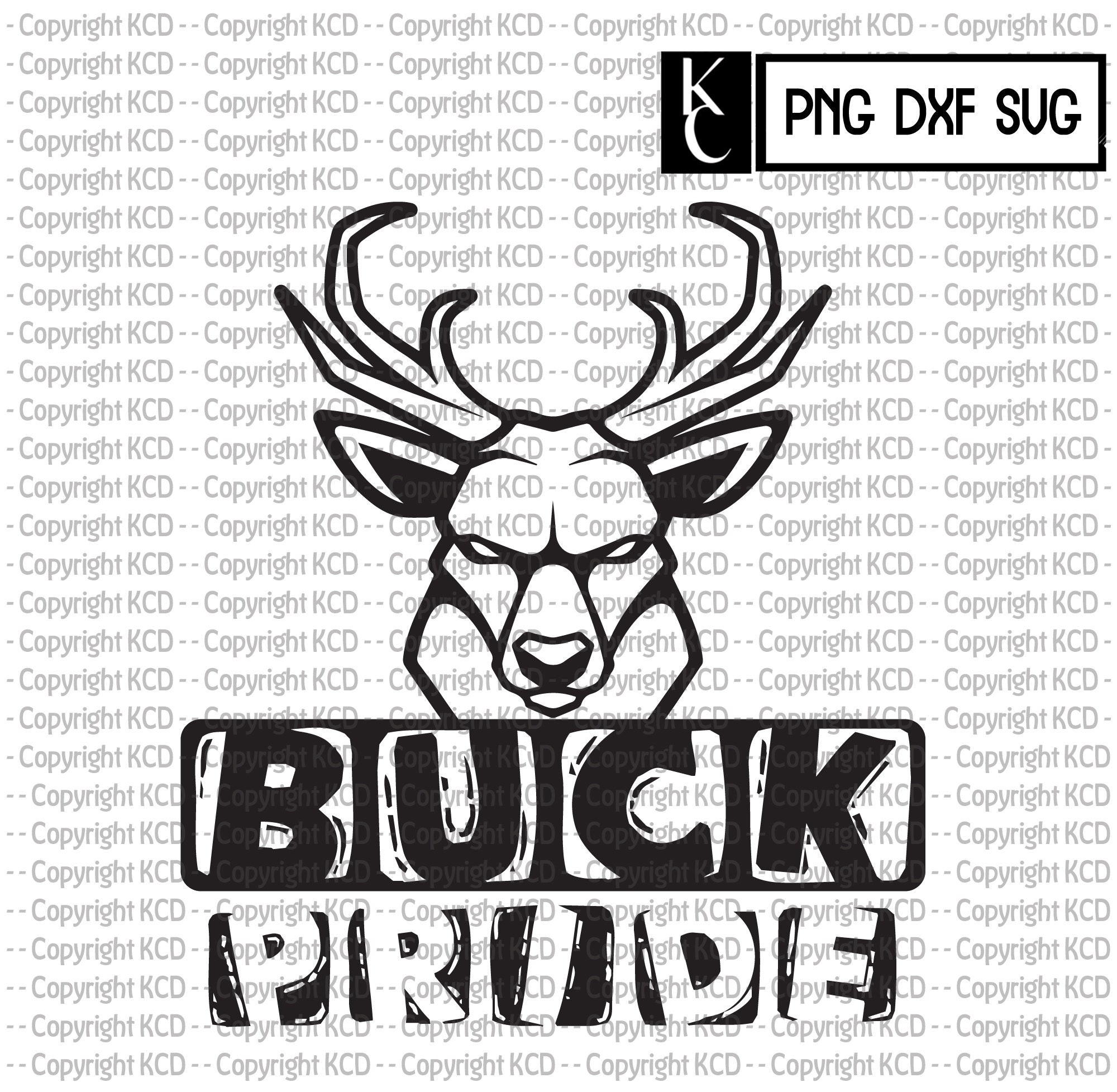 Buck Pride SVG DXF PNG Digital File - Etsy