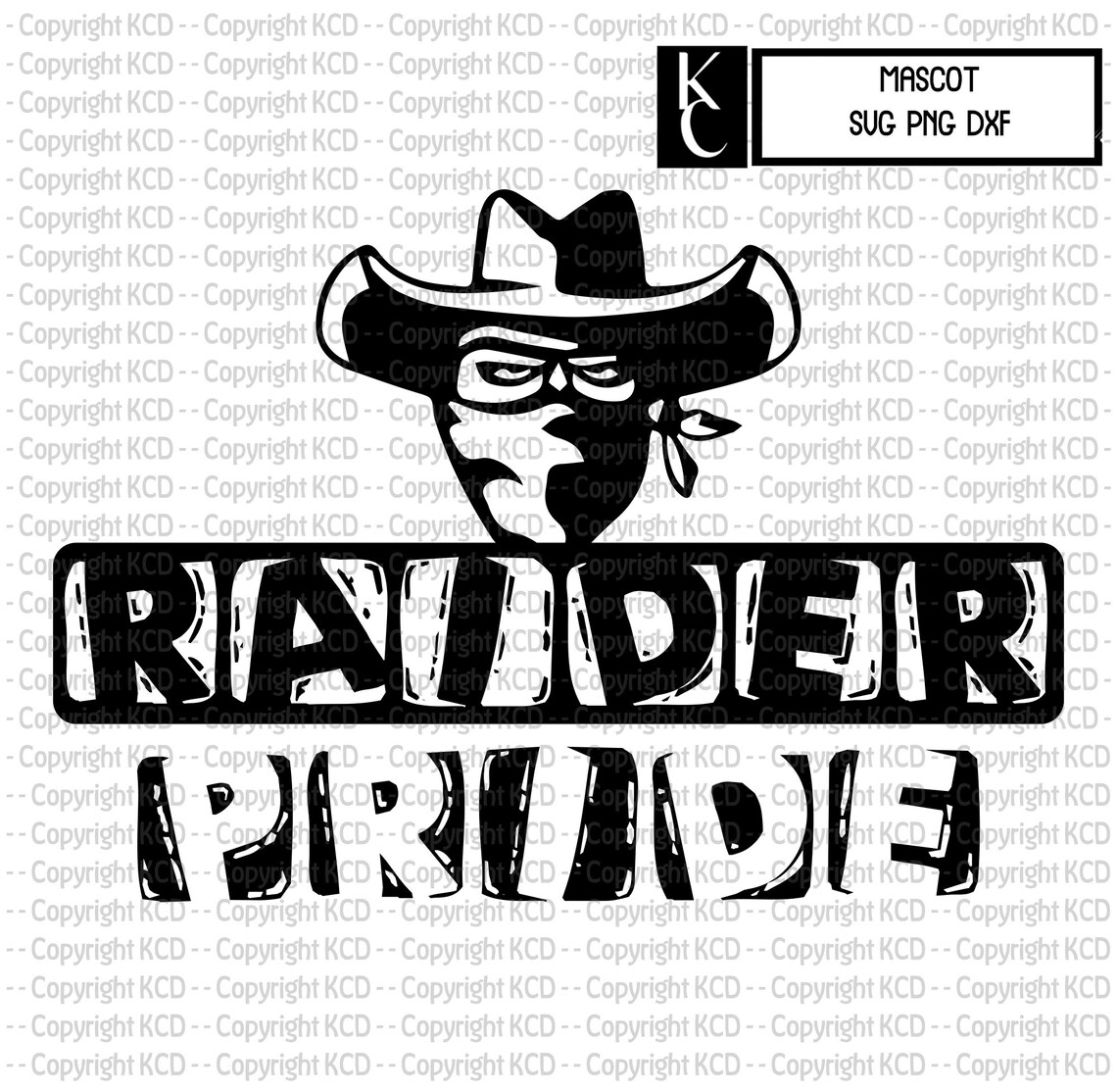 Raider Pride SVG DXF PNG Mascot Pride - Etsy