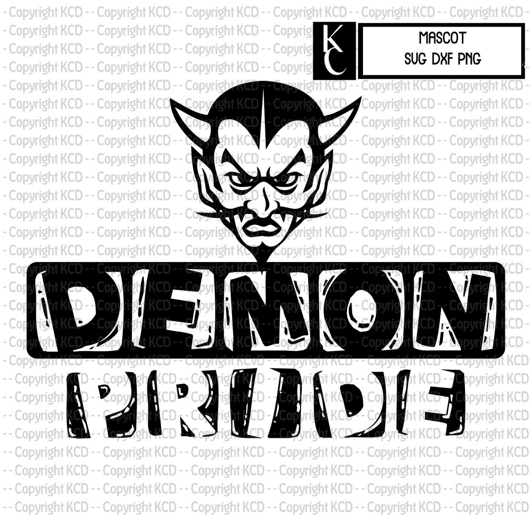 Demon Pride Mascot PNG DXF SVG - Etsy