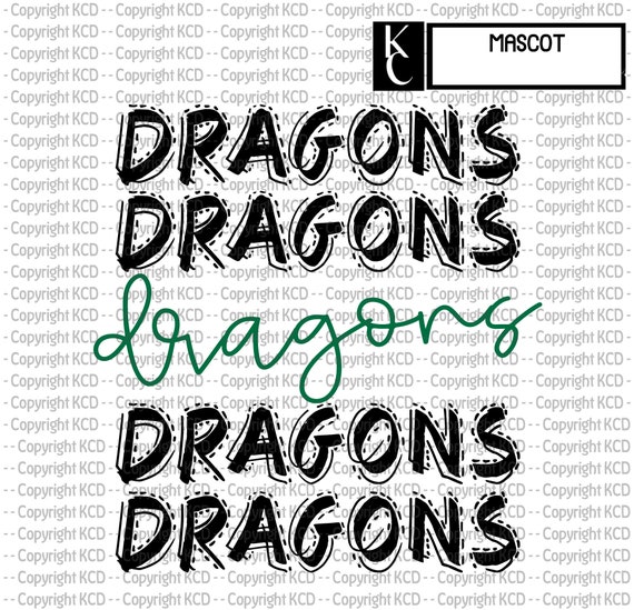Dragons SVG DXF PNG - Etsy