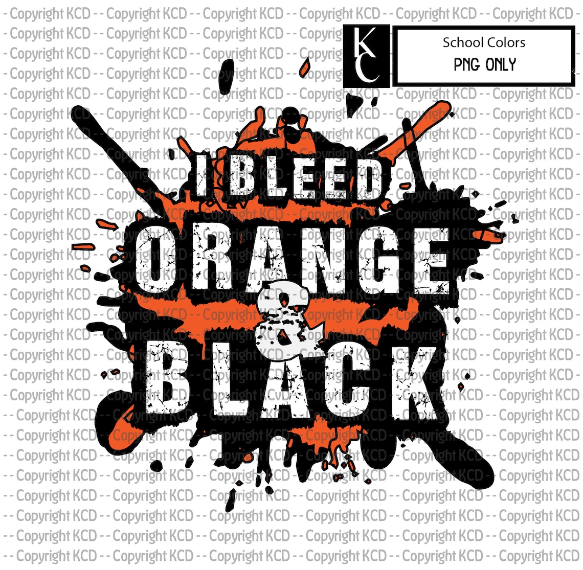 I Bleed Orange and Black PNG for Sublimation/dtf/printing Etc - Etsy