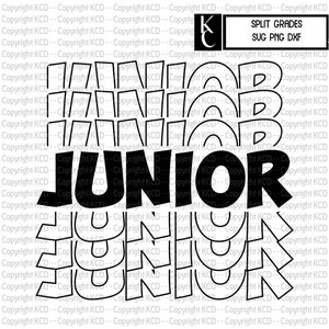 Back to School Grade SVG Cut Files DXF Sublimation Freshman Sophomore ...