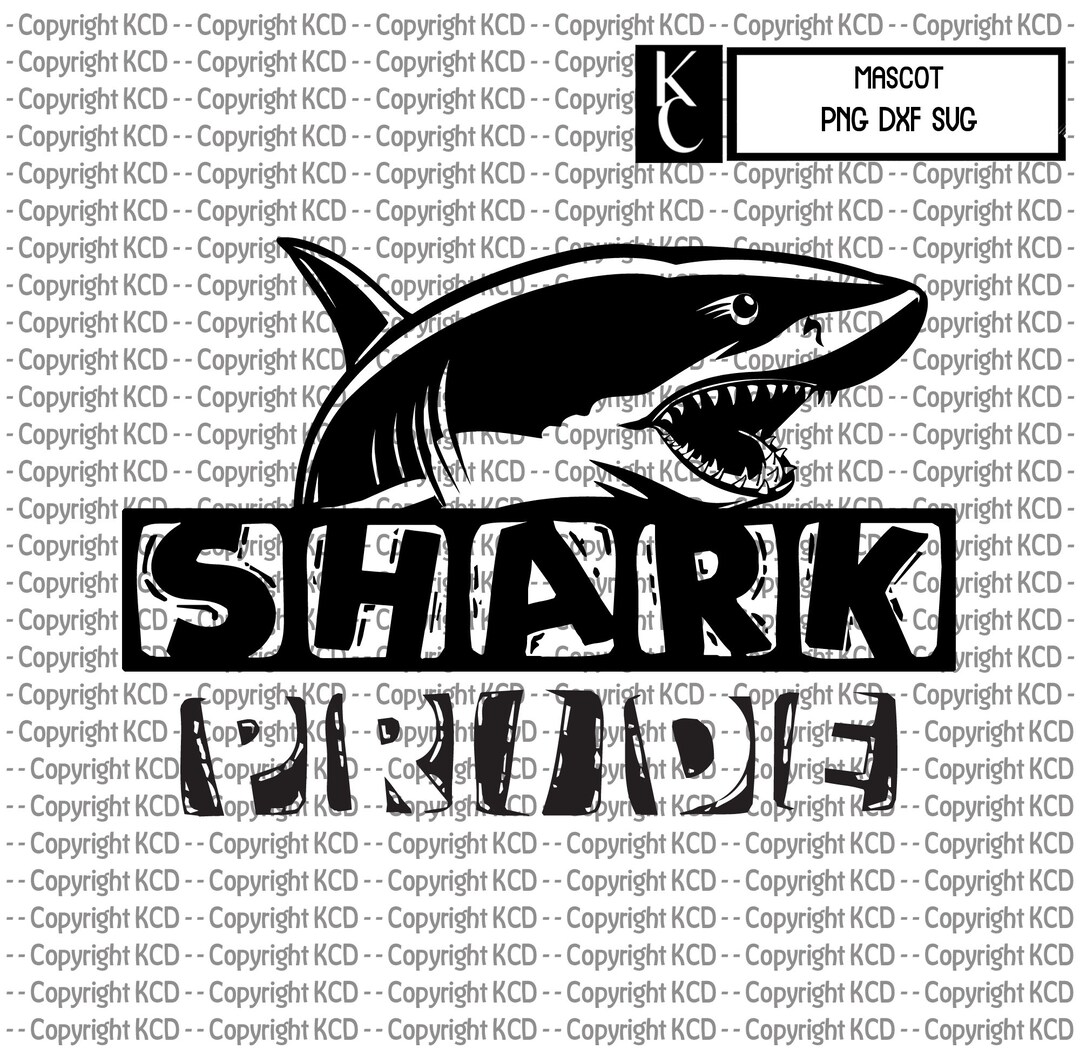 Shark Pride SVG DXF PNG - Etsy