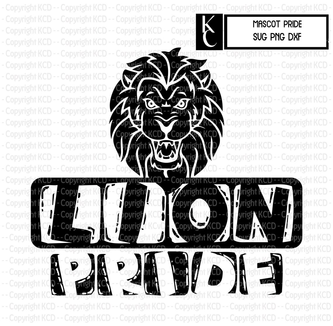 Lion Pride - SVG DXF PNG - School Mascot Shirt Graphic - Etsy