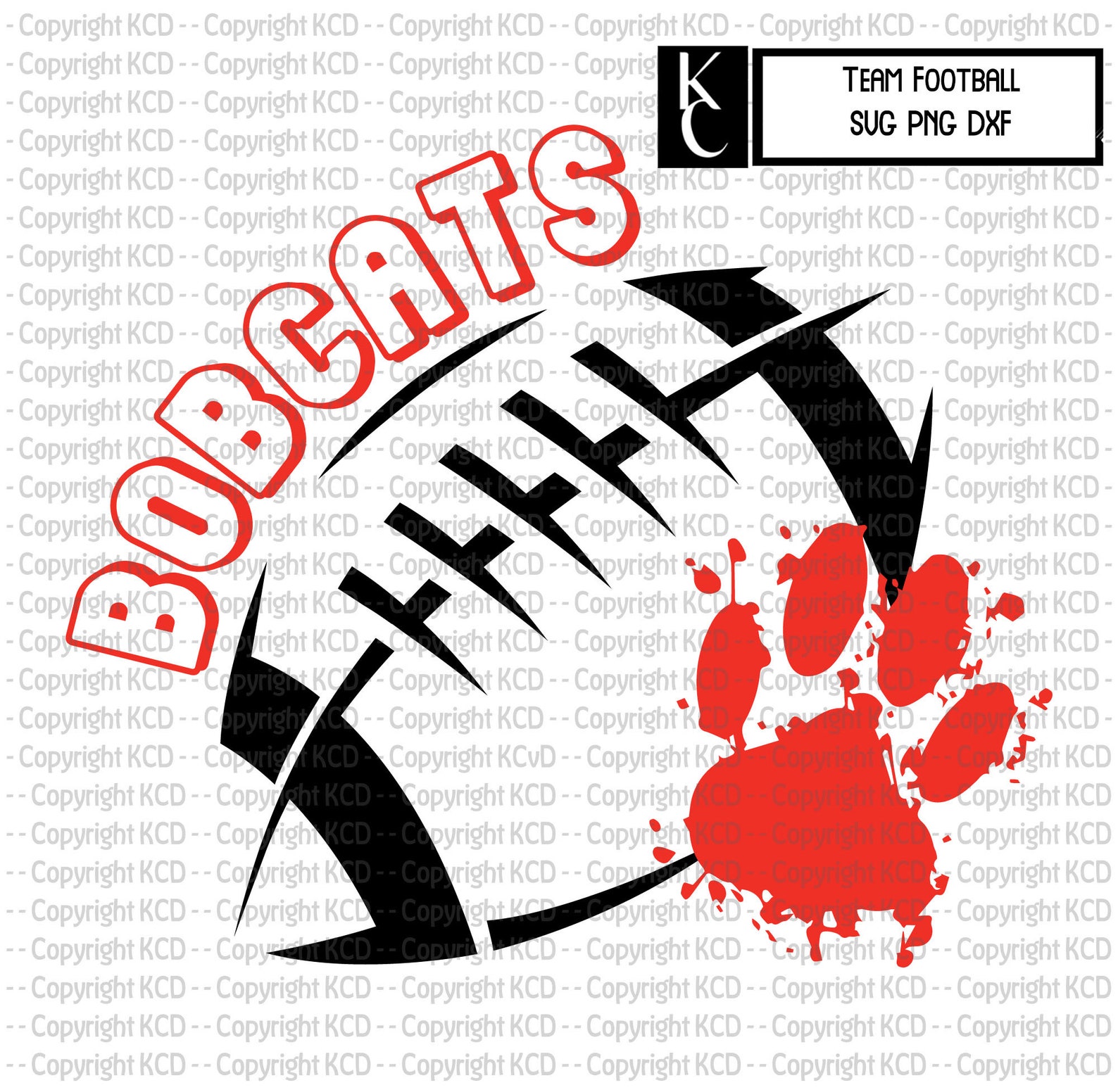 Bobcats Football SVG Shirt Design Football Shirts | Etsy