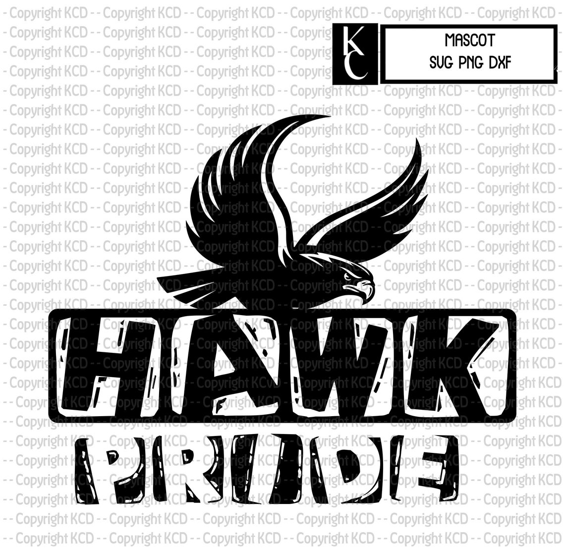 Hawk Pride SVG PNG DXF Mascot Pride Design | Etsy