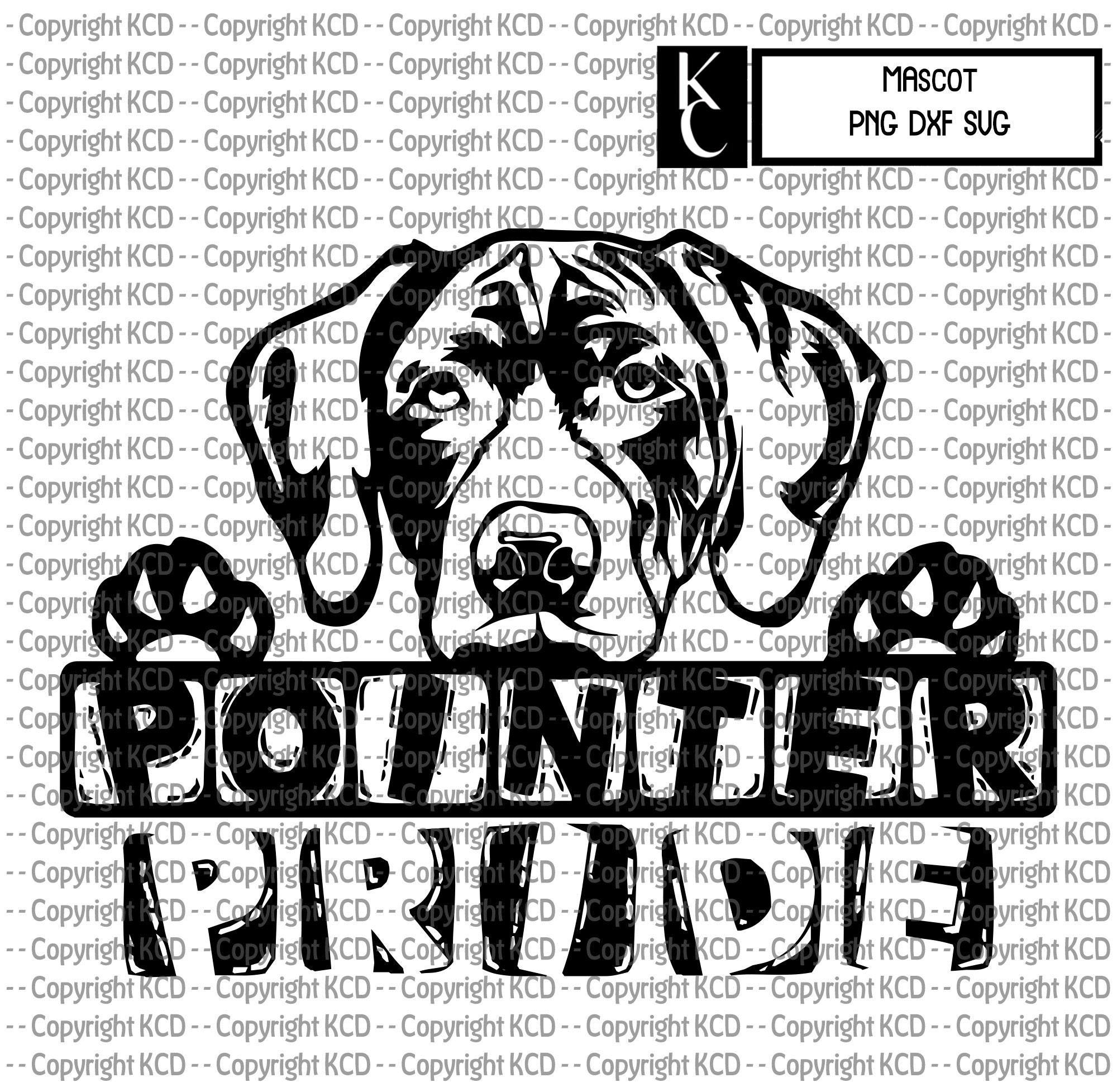 Pointer Pride SVG DXF PNG Digital File - Etsy