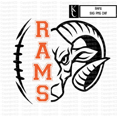 Rams SVG Dxf Eps and Png Digital Cut File - Etsy