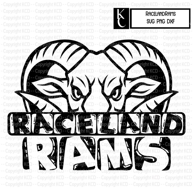 Ram Football SVG DXF PNG Shirt Design - Etsy