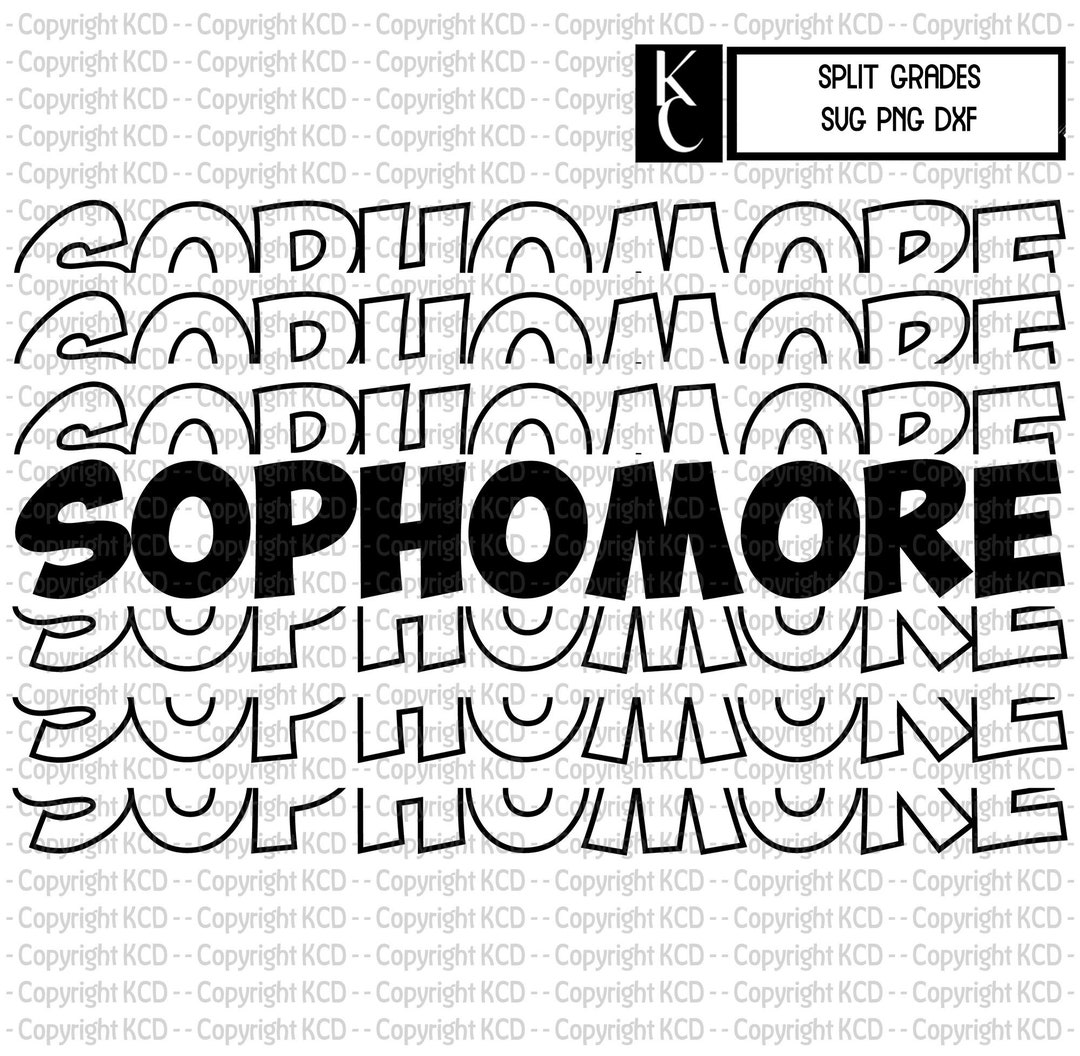 Back to School Grade SVG Cut Files DXF Sublimation Sophomore 10th Grade ...