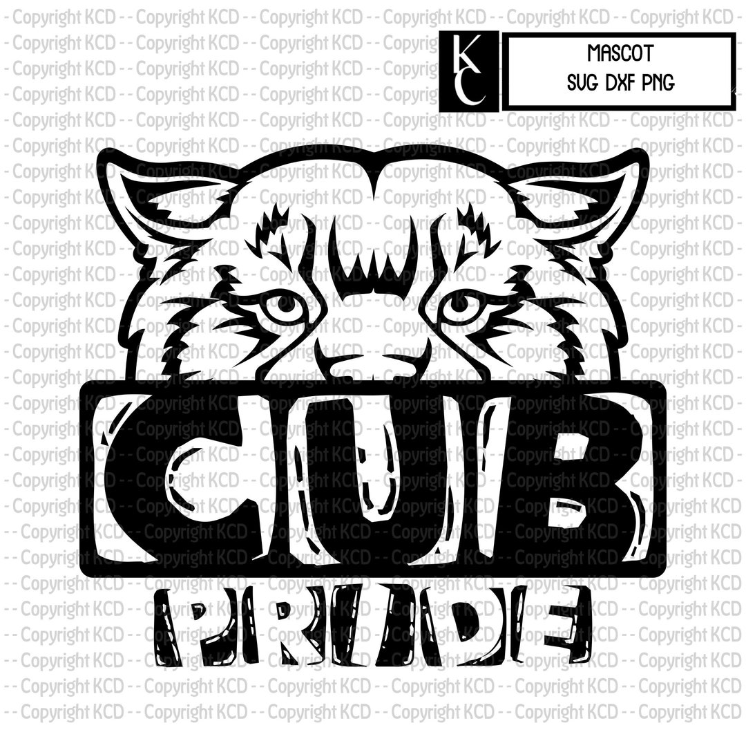 Cubpride SVG DXF PNG Mascot Shirt Design - Etsy