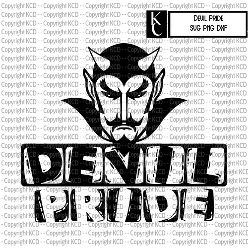 Devil Pride SVG DXF PNG Mascot Tees Back to School - Etsy