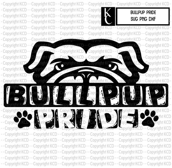 Bulldog Bullpup Pride SVG DXF PNG | Etsy