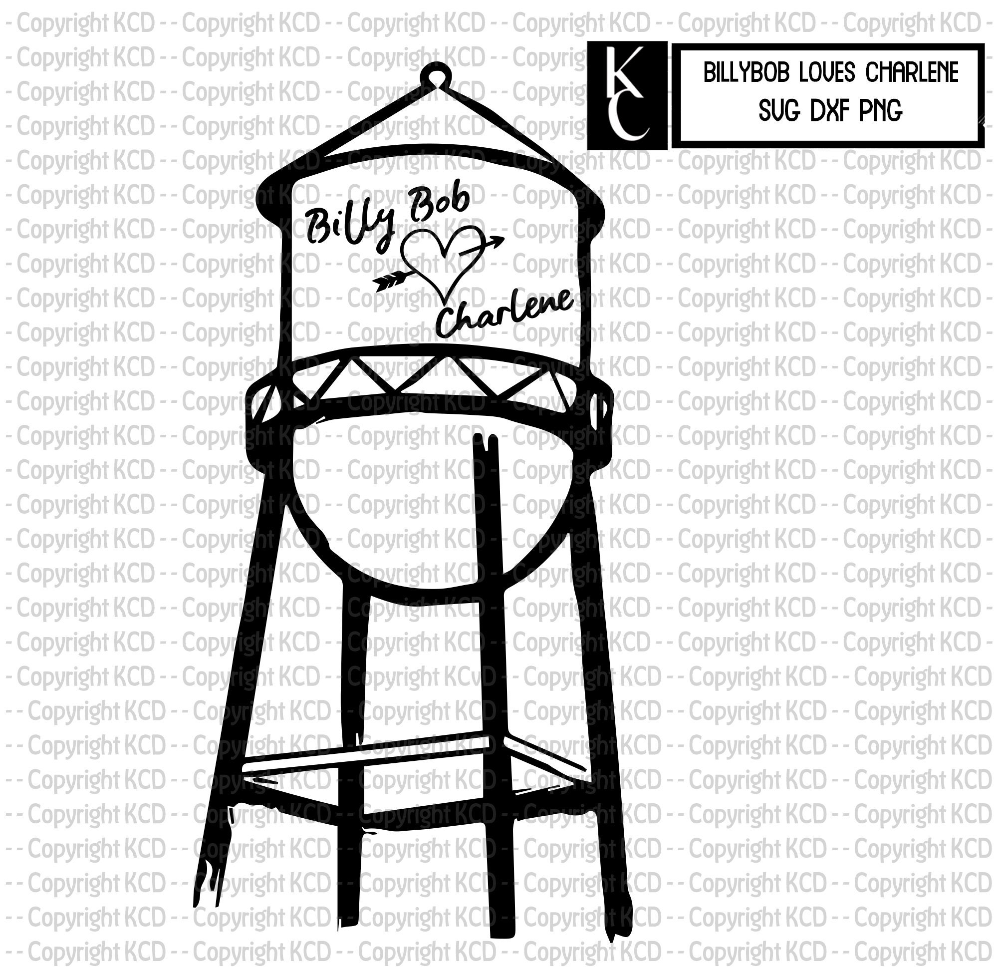 Billy Bob Loves Charlene SVG DXF PNG Shirt Design | Etsy Ireland