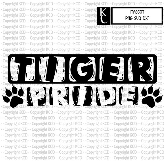 Tiger Pride SVG DXF PNG | Etsy