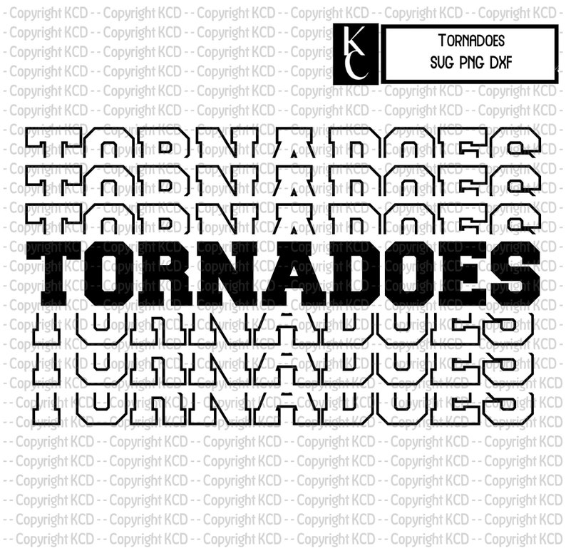Tornadoes SVG DXF Sublimation or Cut File Football Tee Graphic - Etsy
