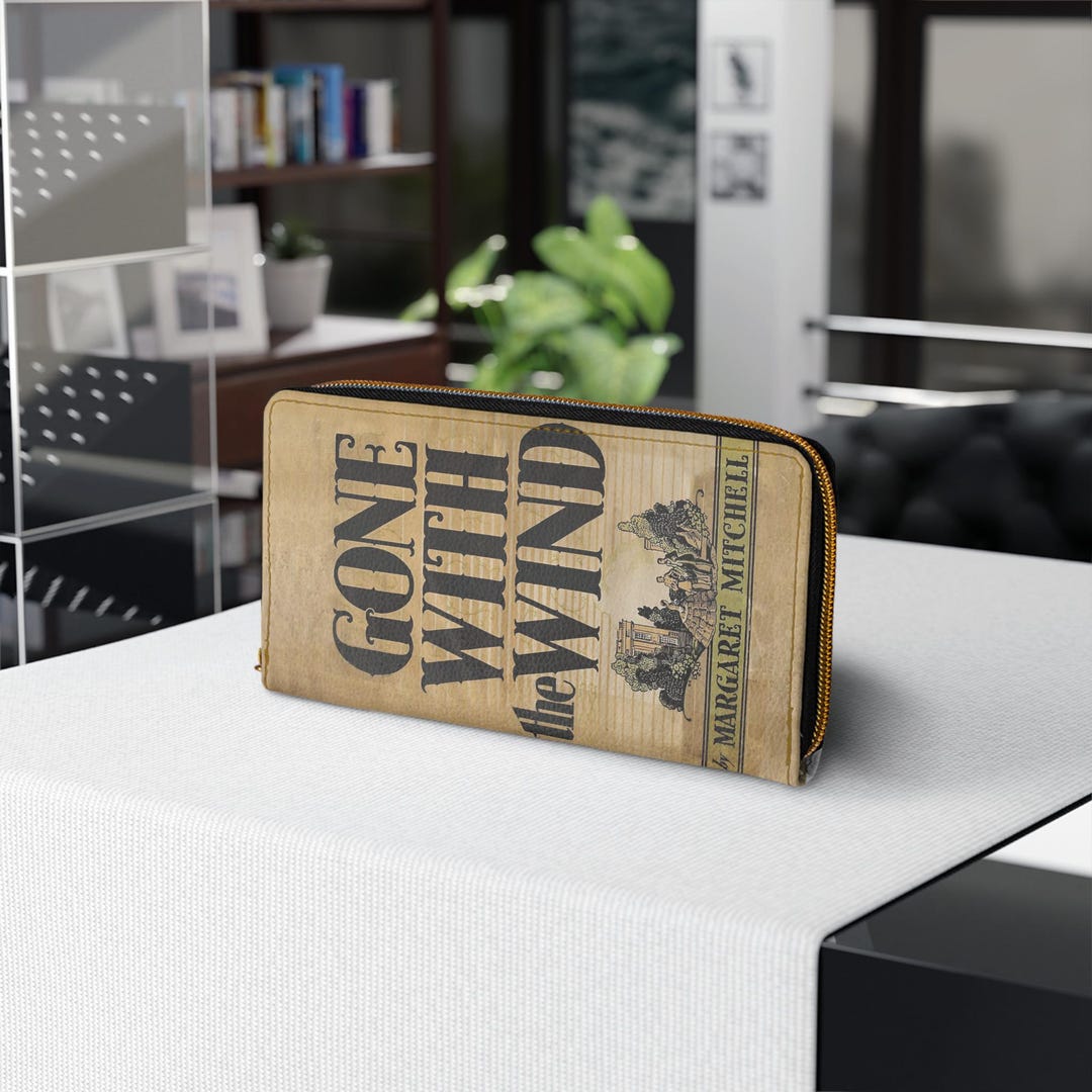 Gone With the Wind Zipper Wallet, Literary Wallet, Reading Gift, Book ...