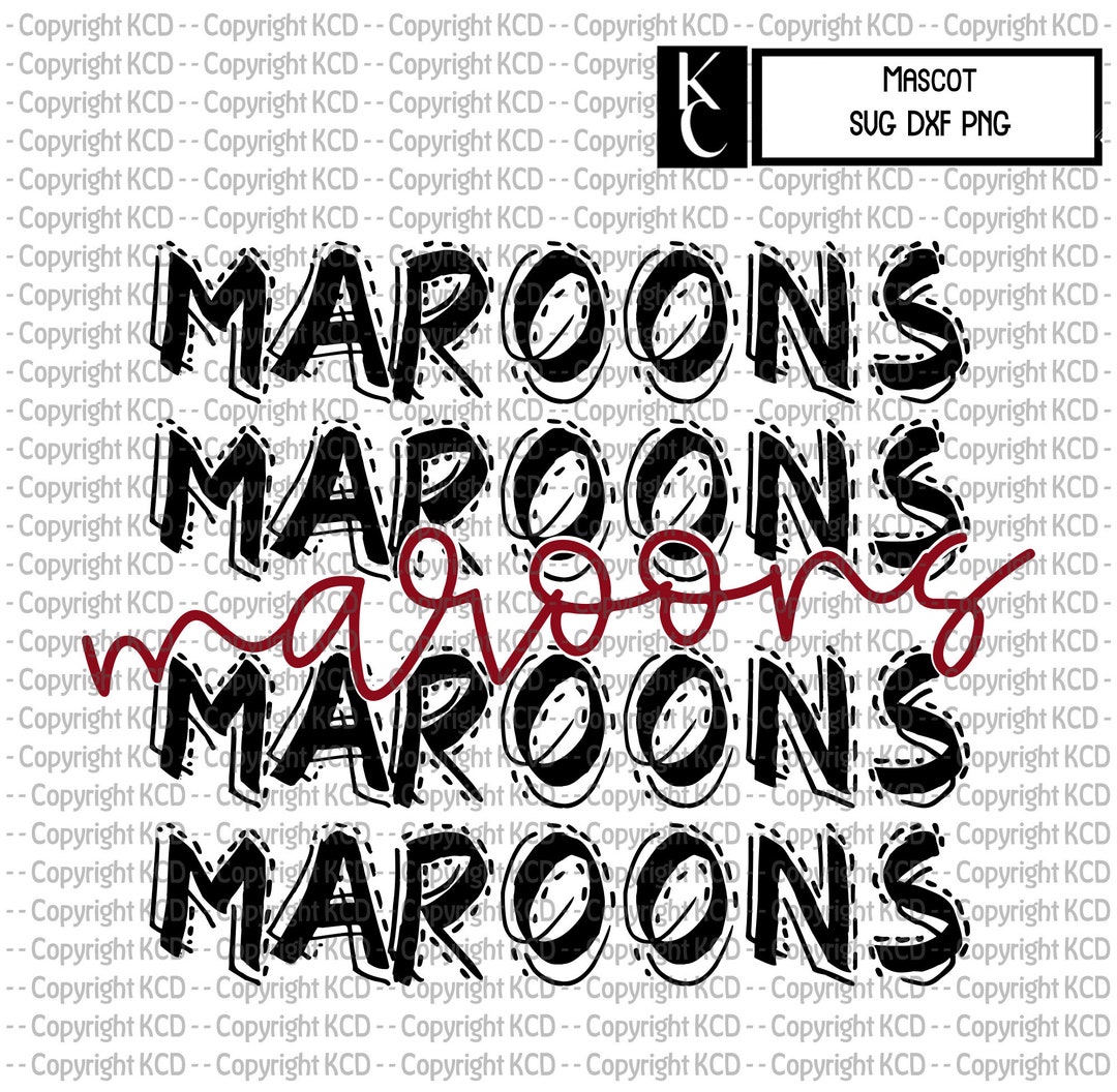 Maroons Mascot Design SVG DXF PNG - Etsy