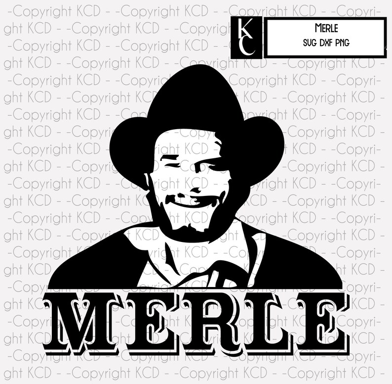 Merle Haggard SVG Cut File - Etsy