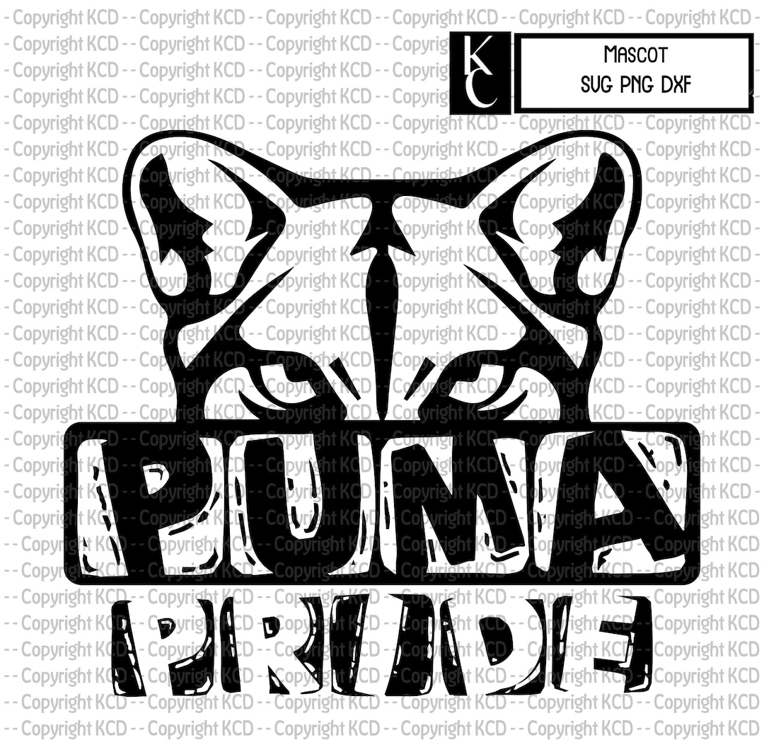 Puma Pride SVG DXF PNG Mascot Design - Etsy