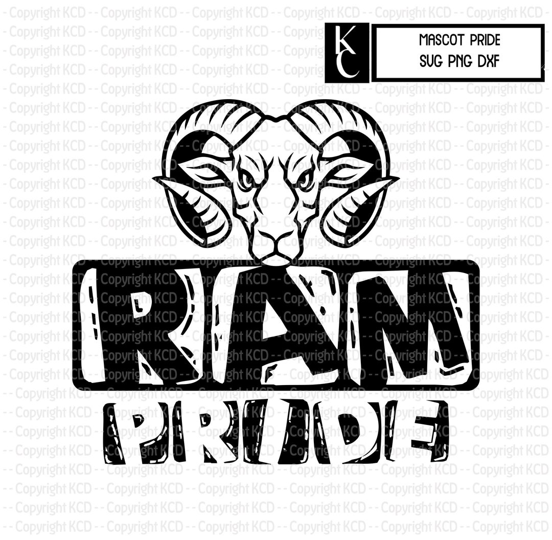 Ram Pride SVG DXF PNG - Mascot Tee Design - Etsy