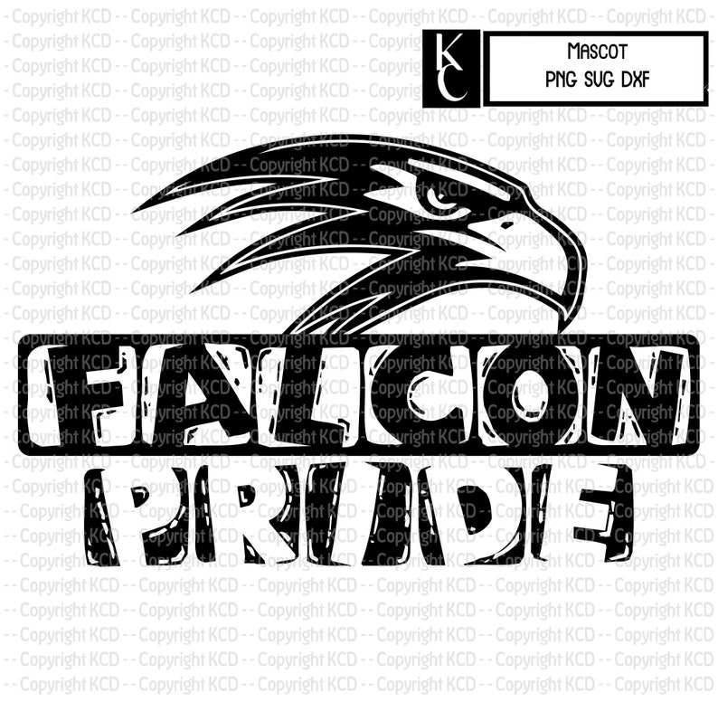 Falcon Pride SVG DXF PNG - Etsy